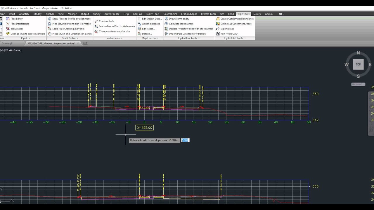 civil 3D trim section views - YouTube