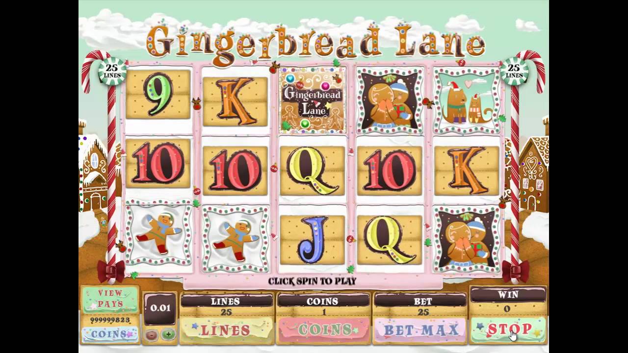Gingerbread Lane slot by Genesis Gaming - Gameplay - YouTube