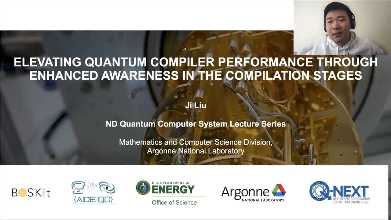 QuCS Lecture37: Dr. Ji Liu (Argonne National Lab), Enhanced Awareness to Elevating Quantum ...