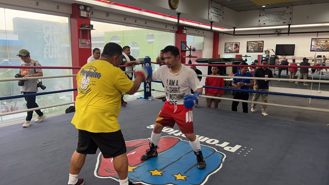 Manny Pacquiao LIVE TRAINING - YouTube