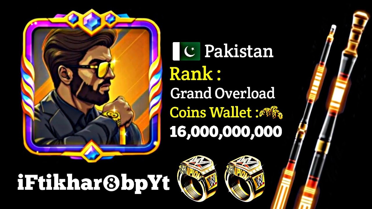 8 Ball Pool - OMG WWE 😲 Let's Play With WWE Cue - How I Got WWE Cue In ...