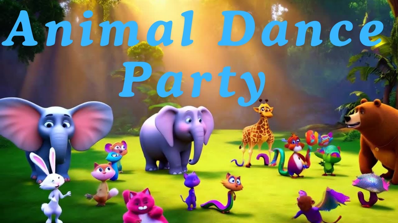 Animal Dance Party🎶🐱‍🐉 party dance animal!!! - YouTube