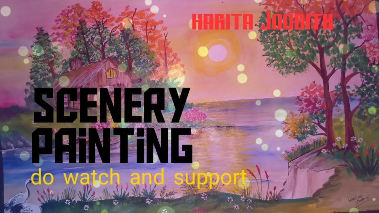 DIY Scenery painting.tutorial - YouTube