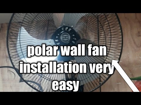 Polar wall fan installation very easy - YouTube