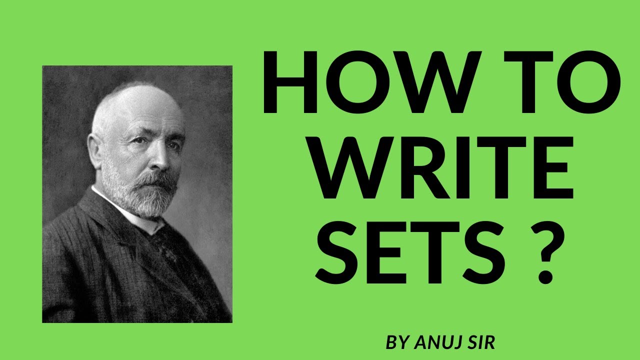 How to write Sets? - YouTube