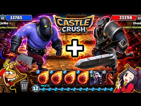Rare + Epic? Executioner + Black Knight! Castle Crush 