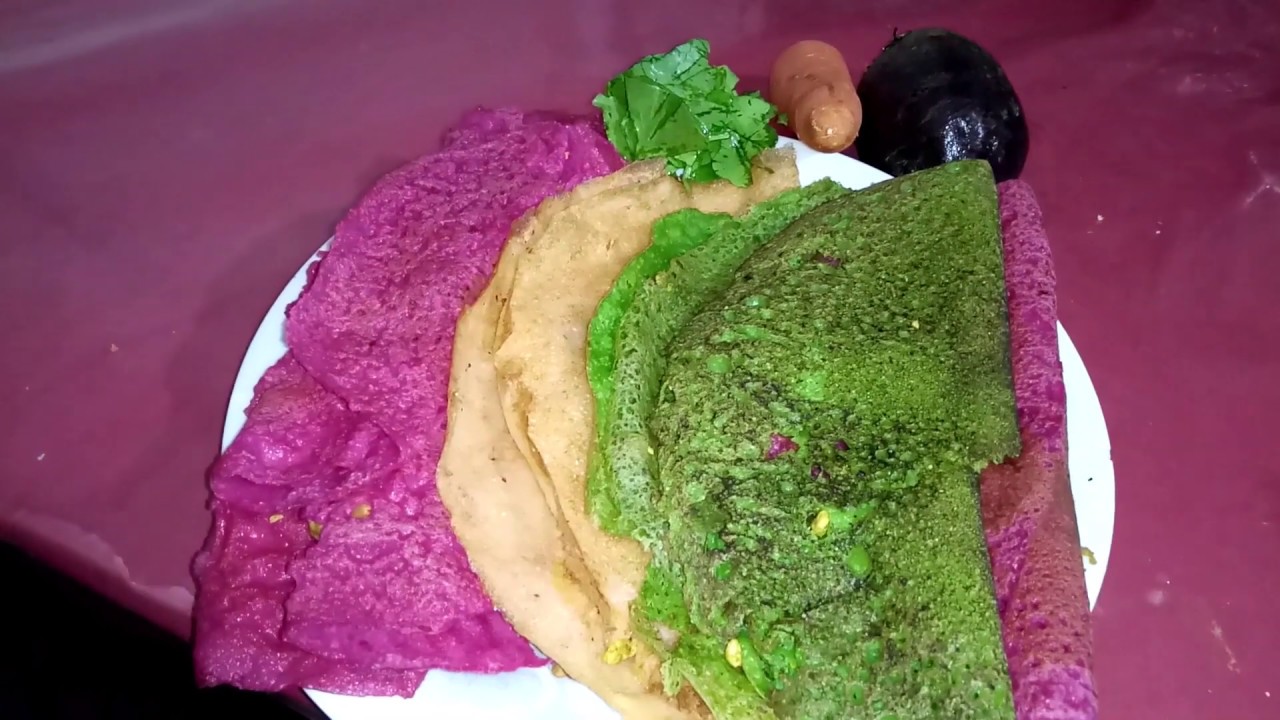 colorful Dosa |3 color Dosa for kids |Healthy Dosa 4 Ways |How to make ...
