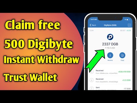 Claim free 500 Digibyte instant withdraw trust wallet. New airdrop DGB ...