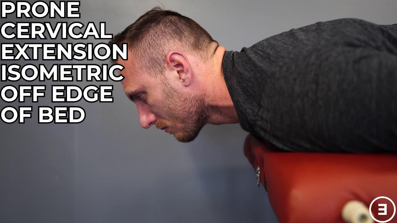 Prone Cervical Extension Isometric Off Edge of Bed - YouTube