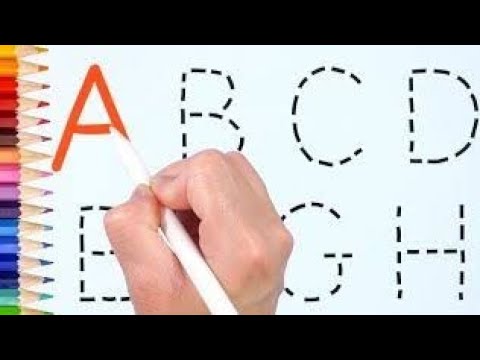 ABCD,WRITE ABCD,TRACE DOTTED LINES ABCD,ABCD FOR KIDS, A FOR APPLE B ...