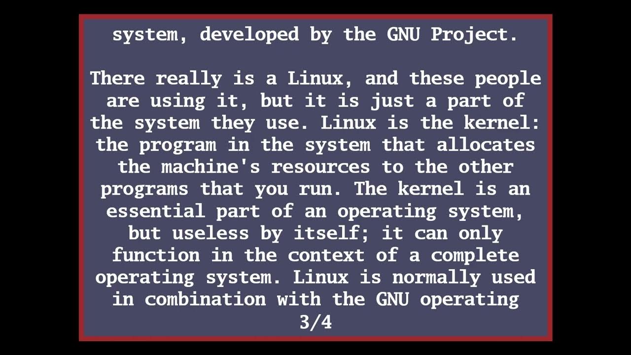 EAS Mock: GNU/Linux - YouTube
