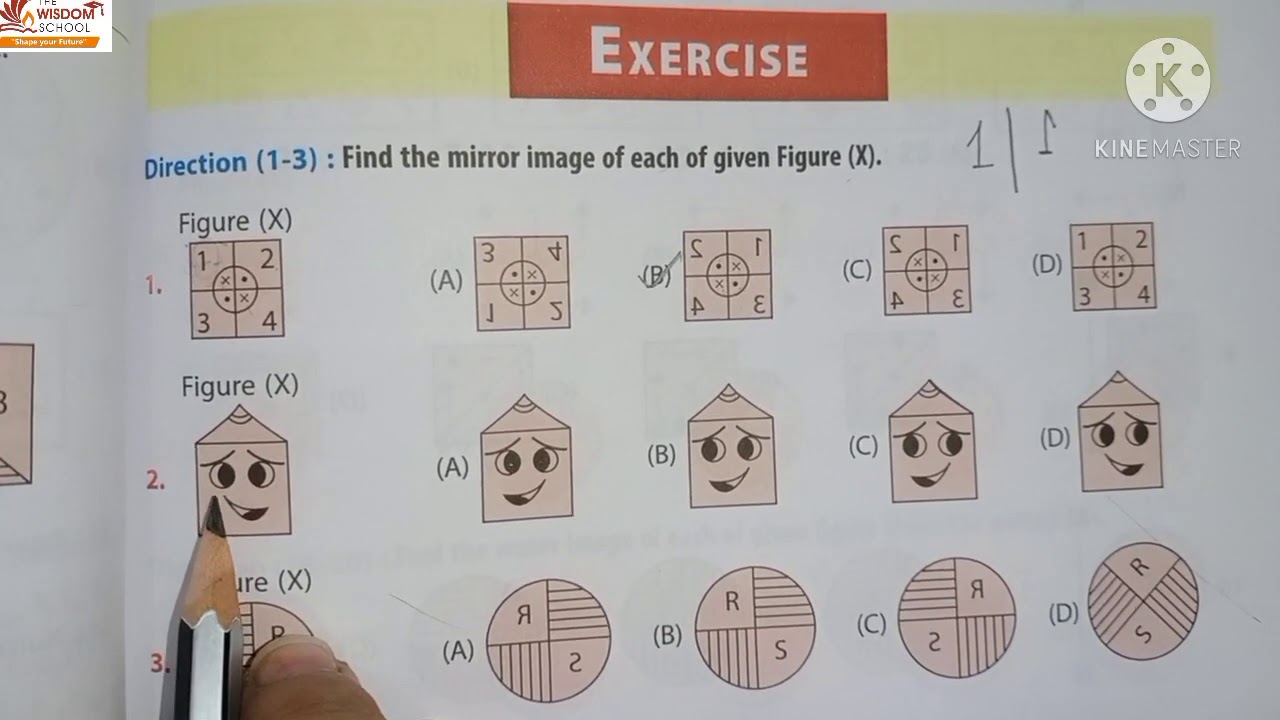 Grade 5 /Reasoning /Ch 4 Mirror and Water Images /7 Oct - YouTube