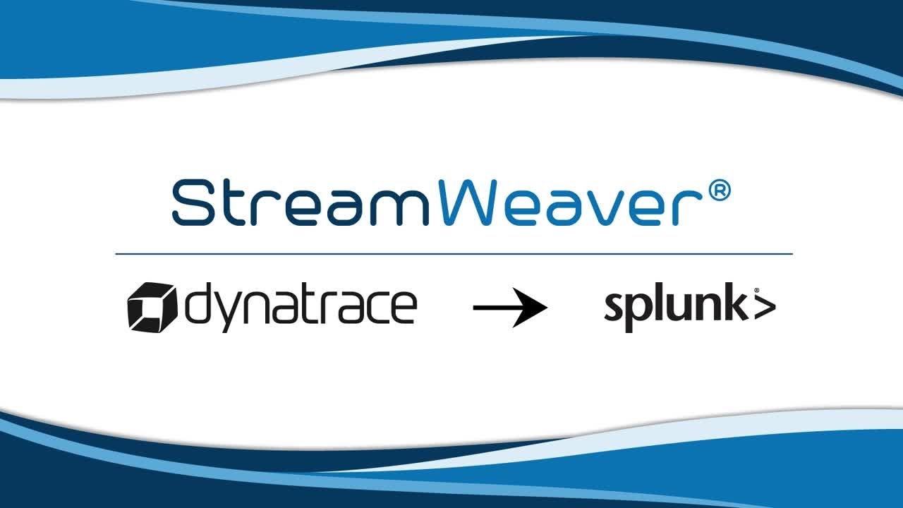 Demo using StreamWeaver to integrate Dynatrace to Splunk - YouTube