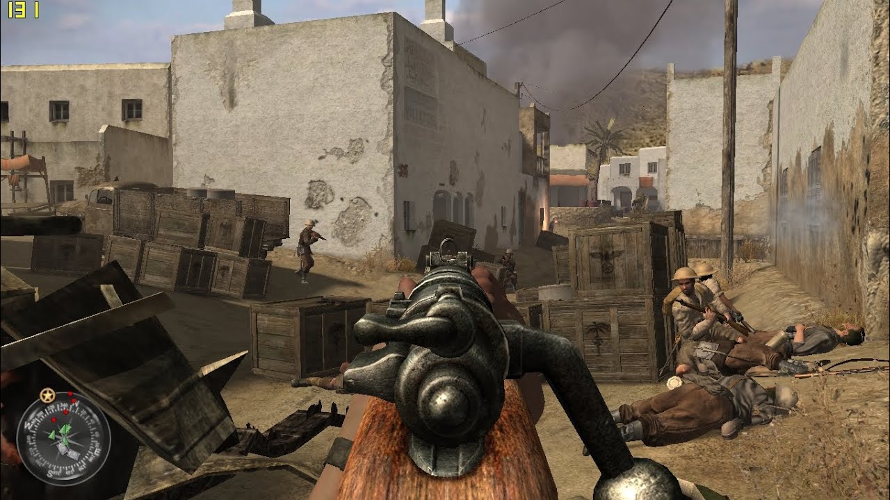 Call of duty 2 moded guns sounds ultra graphics pc gameplay 60fps - YouTube