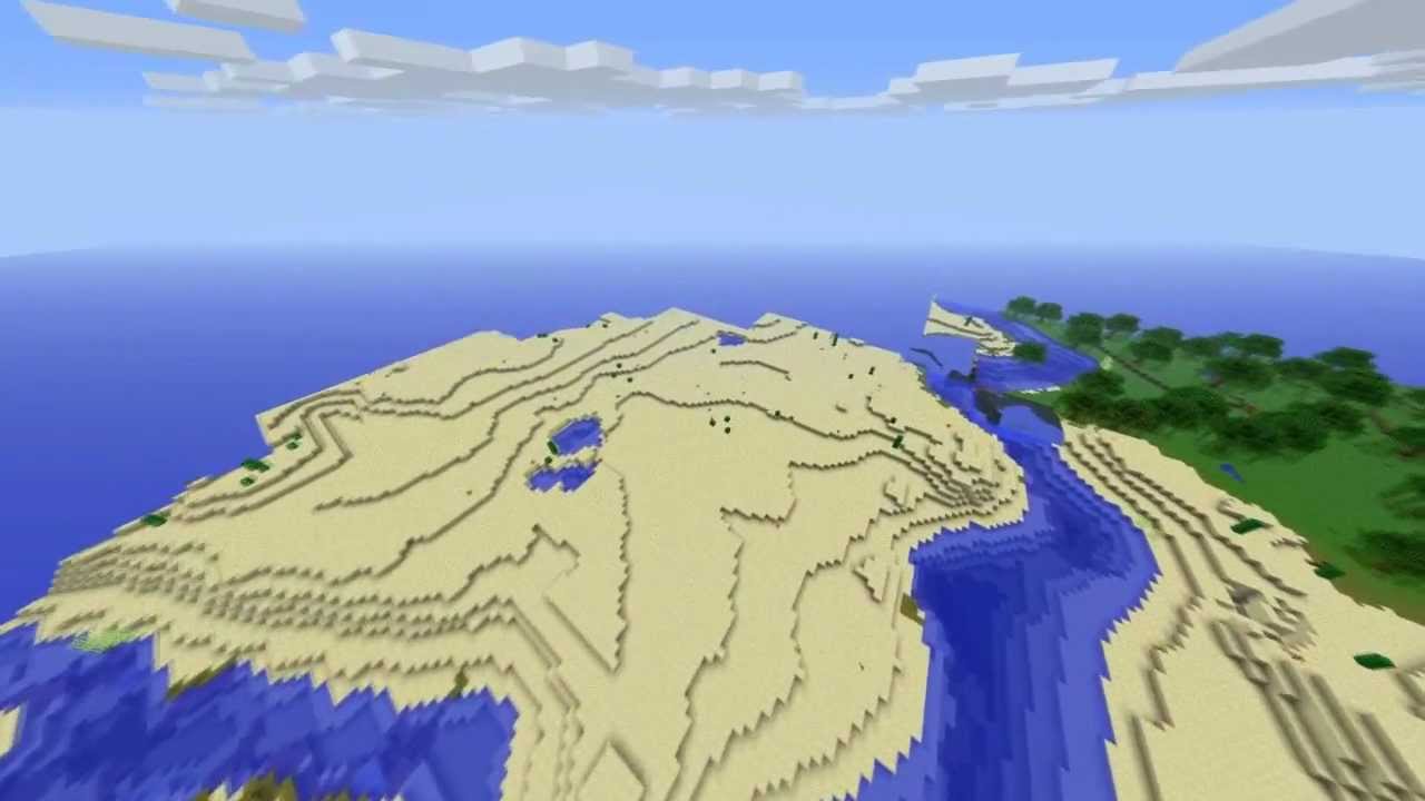 Minecraft 1.8 Creative Mode - Flying Over Biomes - YouTube