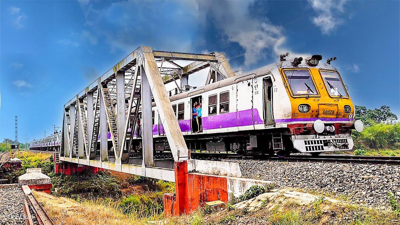 The beauty of aerodynamic EMU local Train & Eastern railways old EMU ...