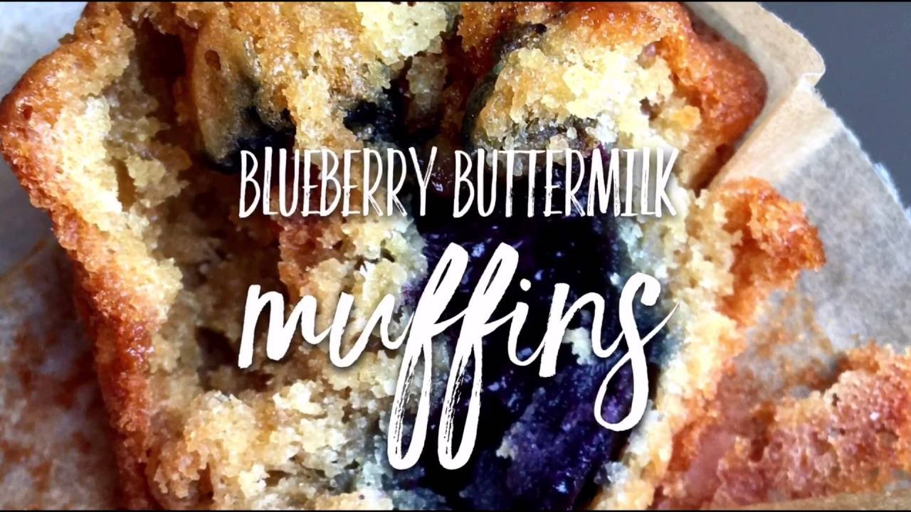 Blueberry Buttermilk Muffins Recipe - YouTube