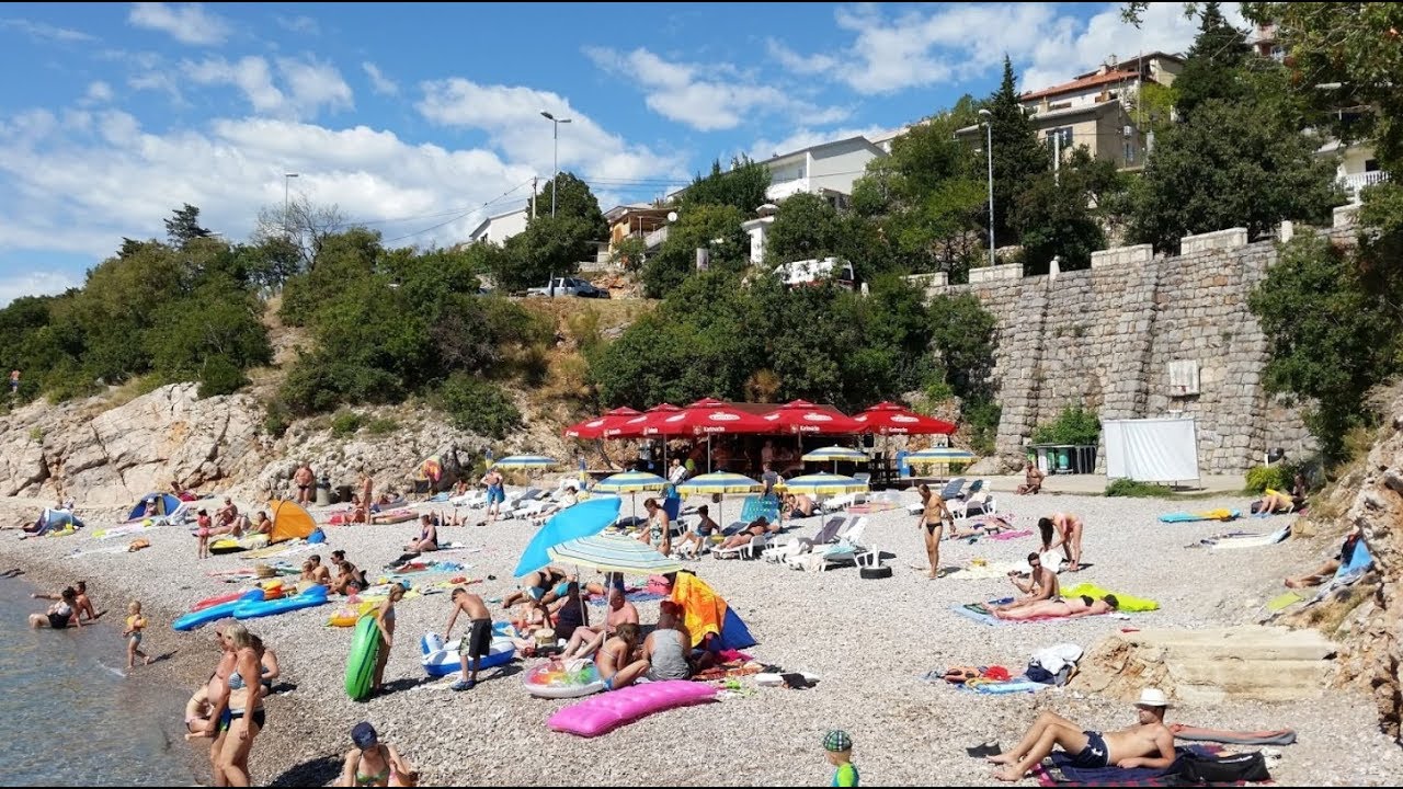 Beach Plaža Prva draga Senj Croatia - YouTube