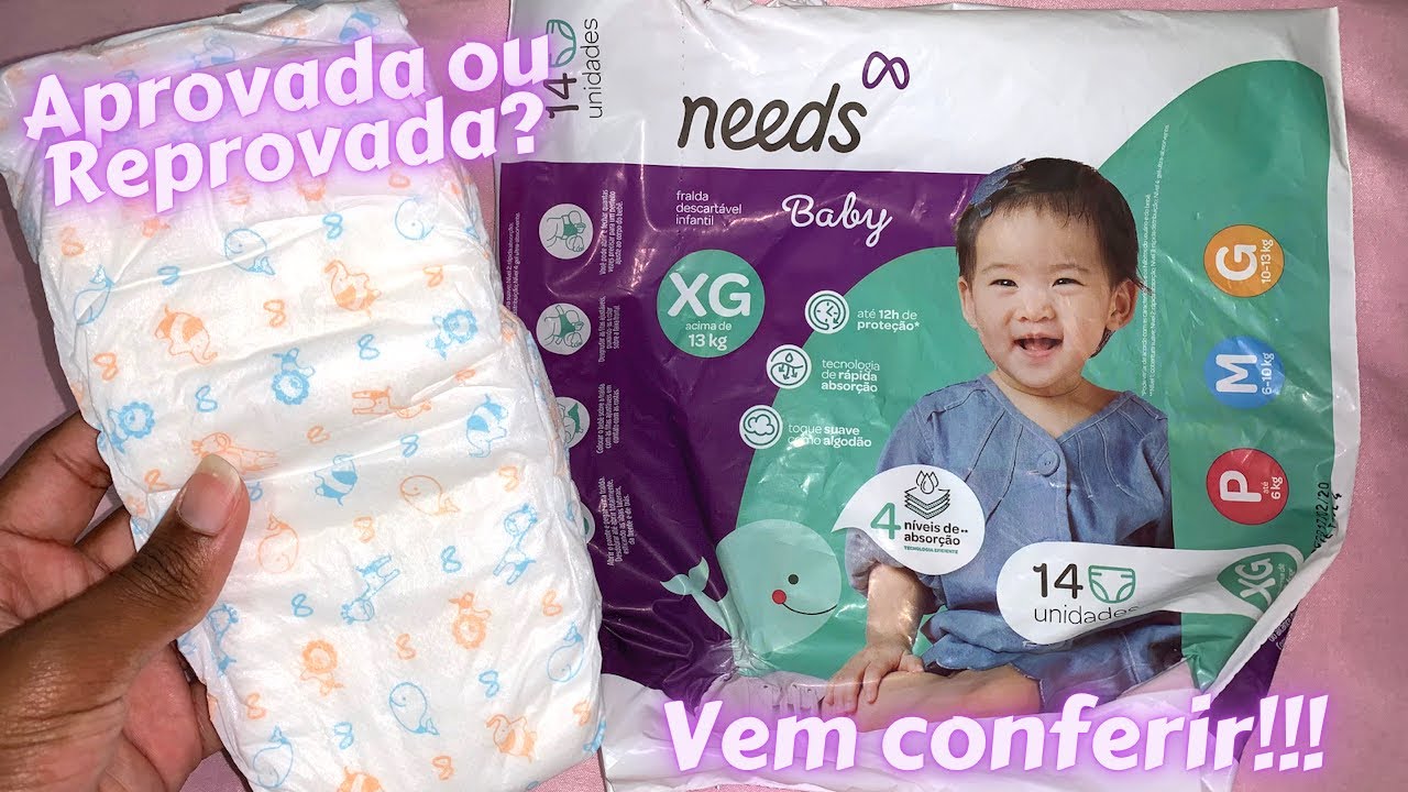 Resenha da Fralda Needs Baby 🤔 Será que gostei? - YouTube
