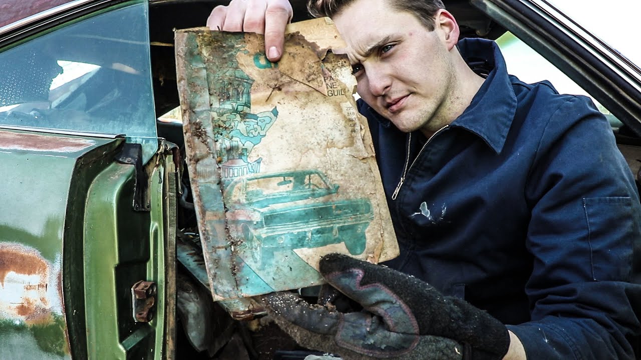 Digging Through a Car Sitting for 34 Years! - YouTube