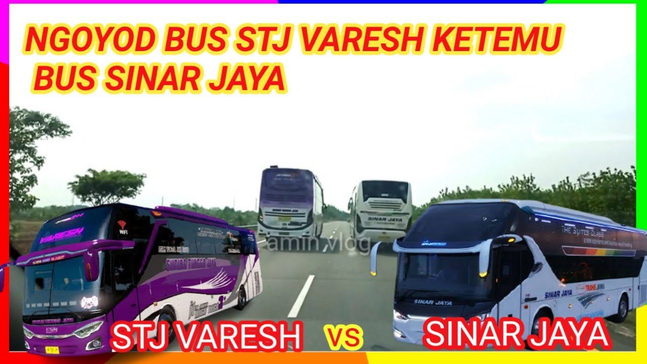 lanjut ngoyod bus stj varesh di tol cipali - YouTube