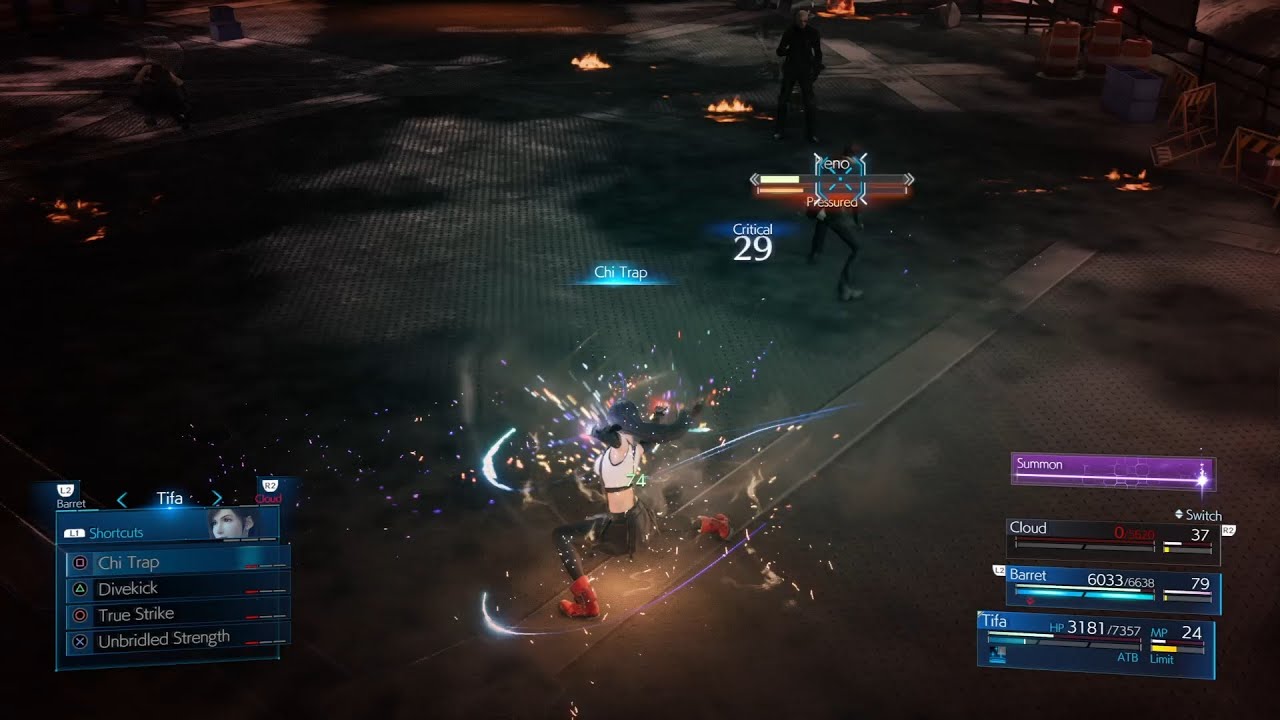 [FF7R] Tifa vs. Reno and Rude on hard mode - YouTube