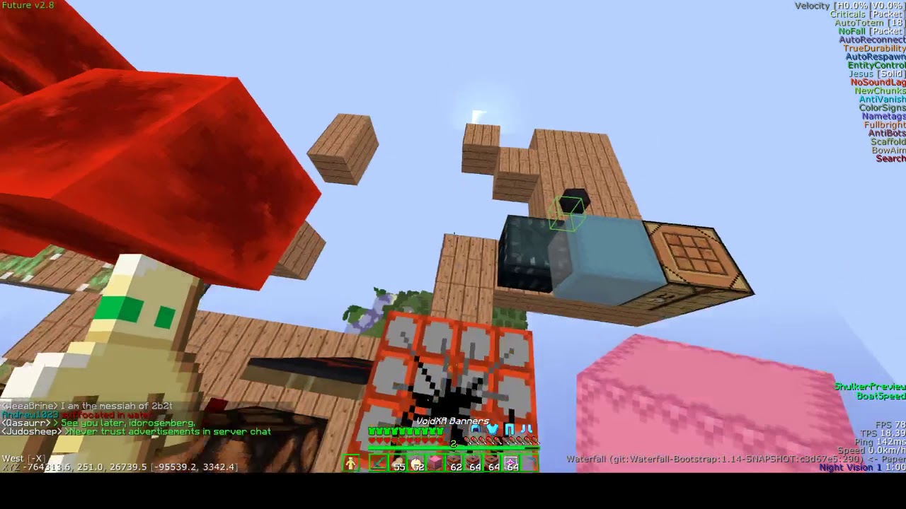 VoidXR destroys small lag machine 2b2t - YouTube