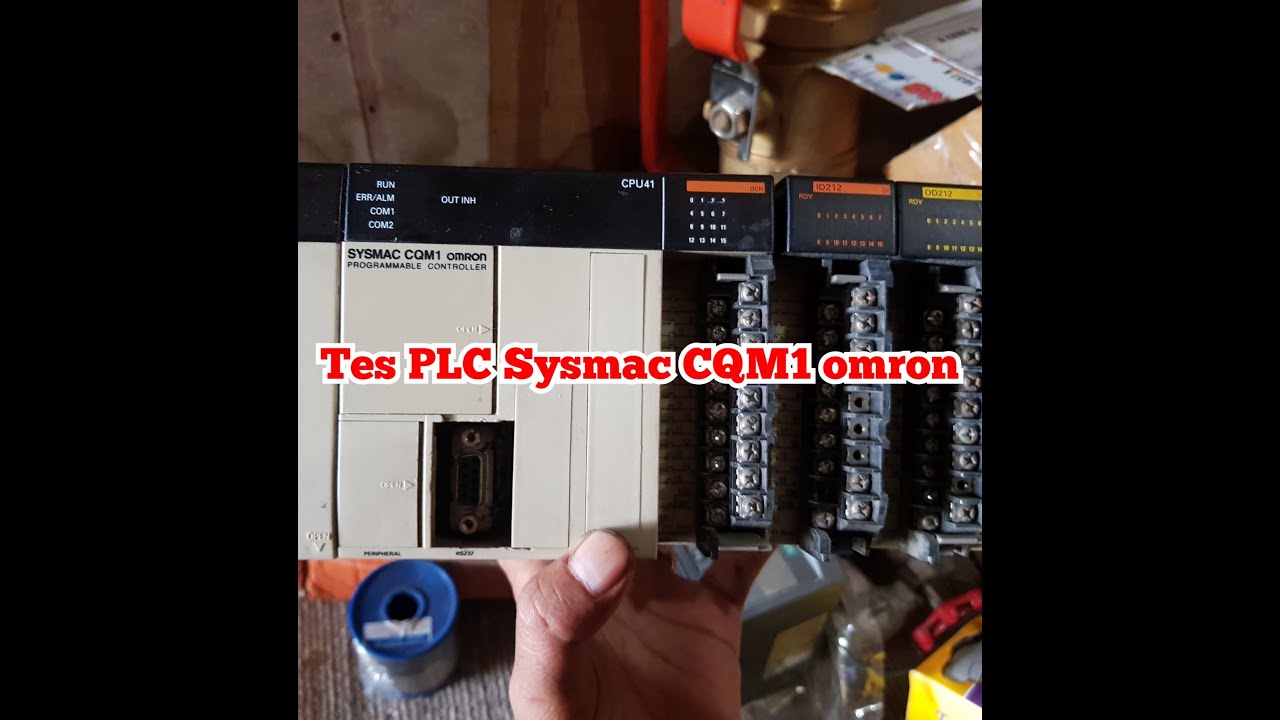 Tes PLC SYSMAC CQM1 OMRON Joss - YouTube