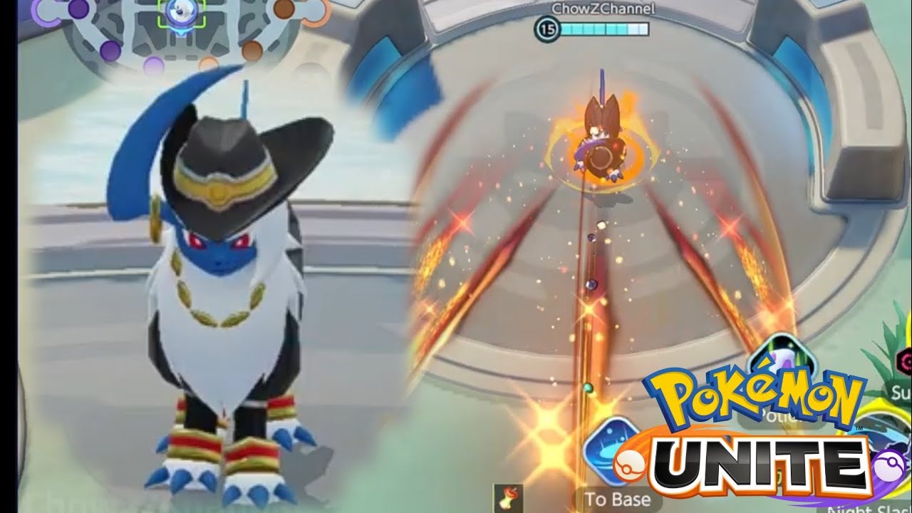 Dark Suit Style Absol Hollowear/Skin Spotlight & Effect POKEMON UNITE ...