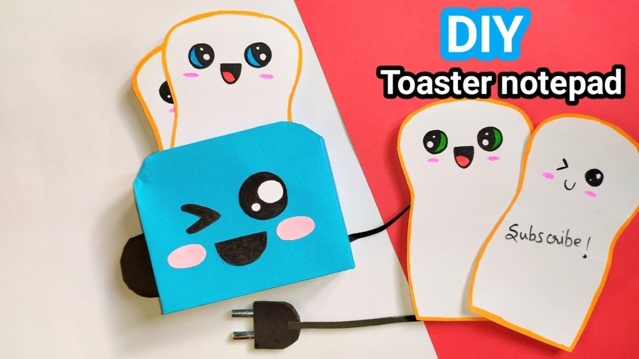 DIY Toaster notepad/how to make paper toaster notepad/paper craft - YouTube