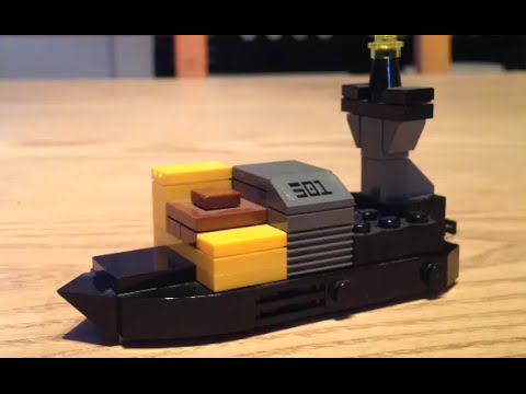 Mini Lego Cargo Boat - YouTube