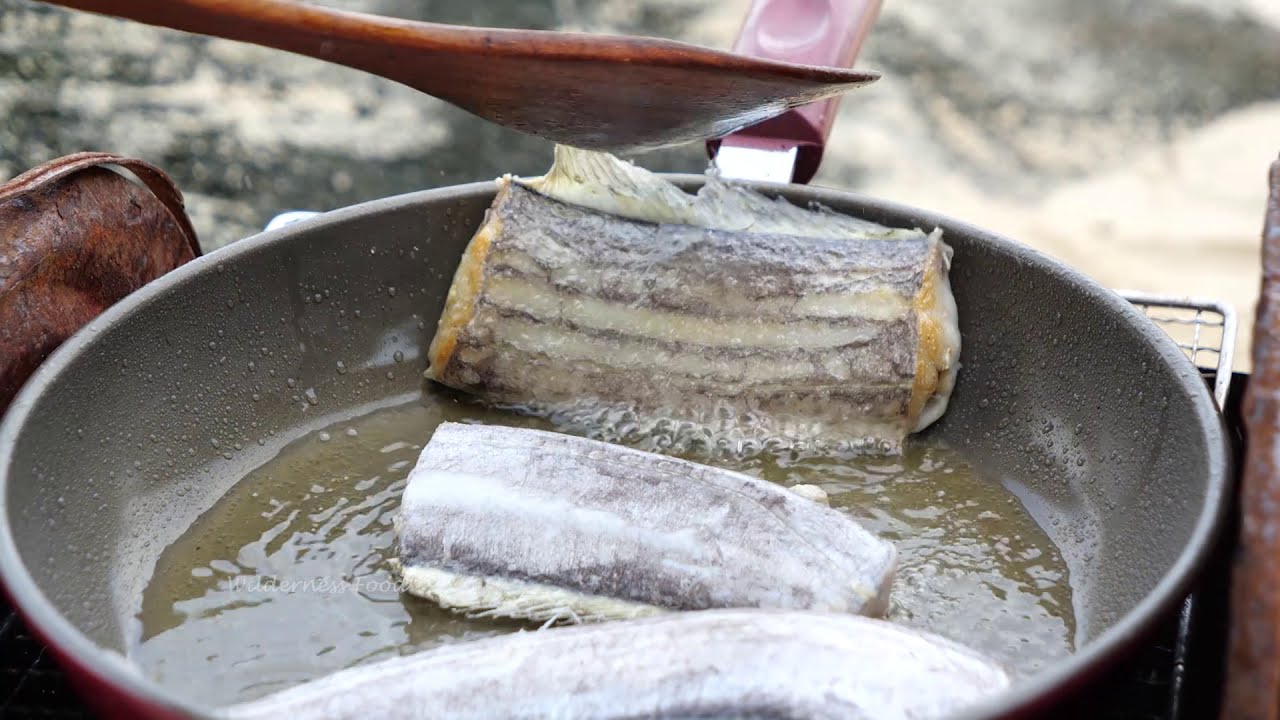 One Pan Sea Fish Cooking in My Village - Super Sea Fish Dish - YouTube