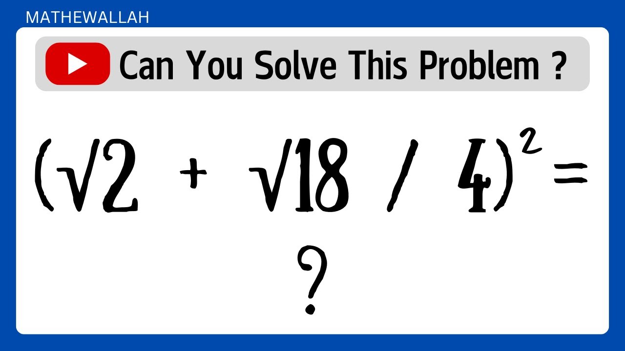 New Mathematics Question || You Should Learn This Trick || Simplifying ...