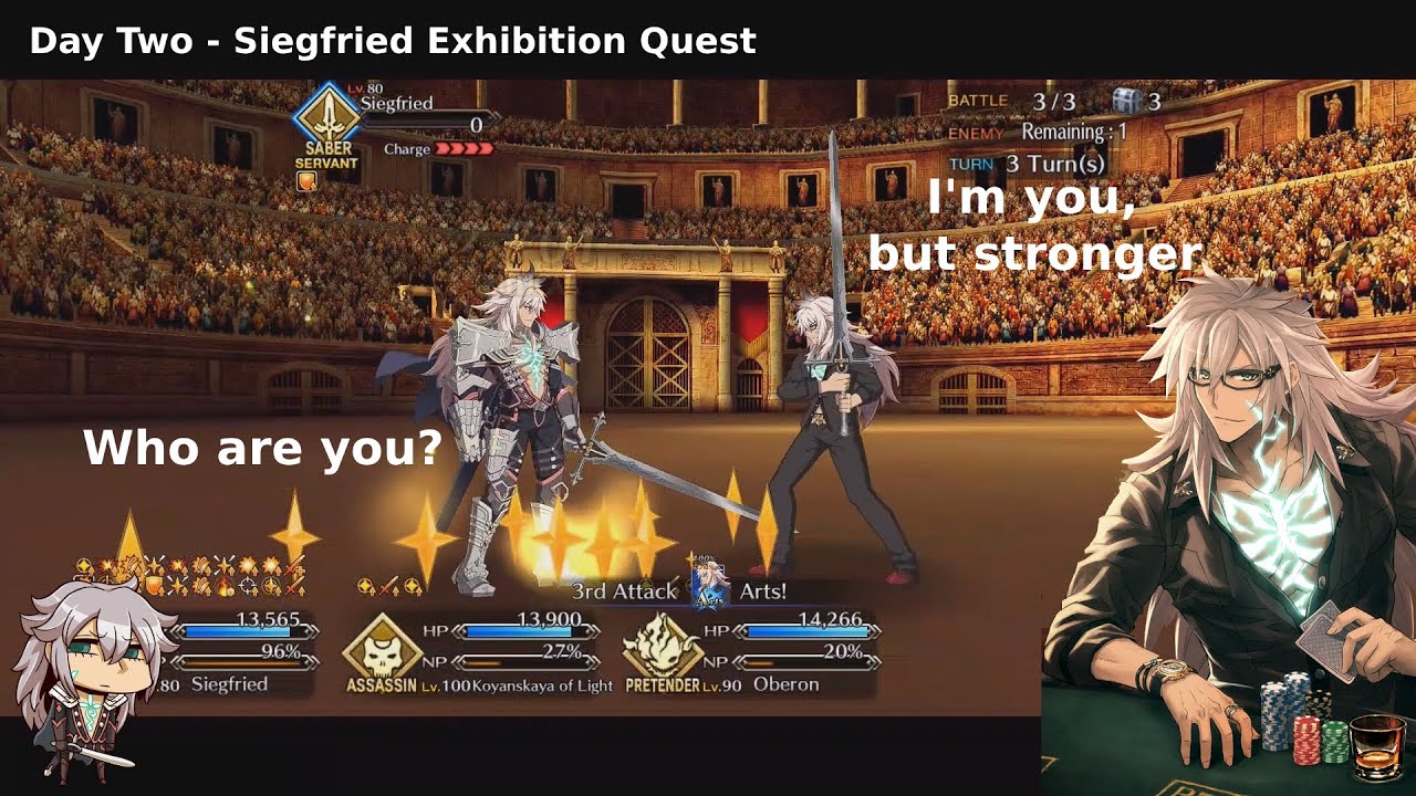 [FGO NA] Grand Nero Fest 2023 - Siegfried Exhibition Quest - Siegfried ...