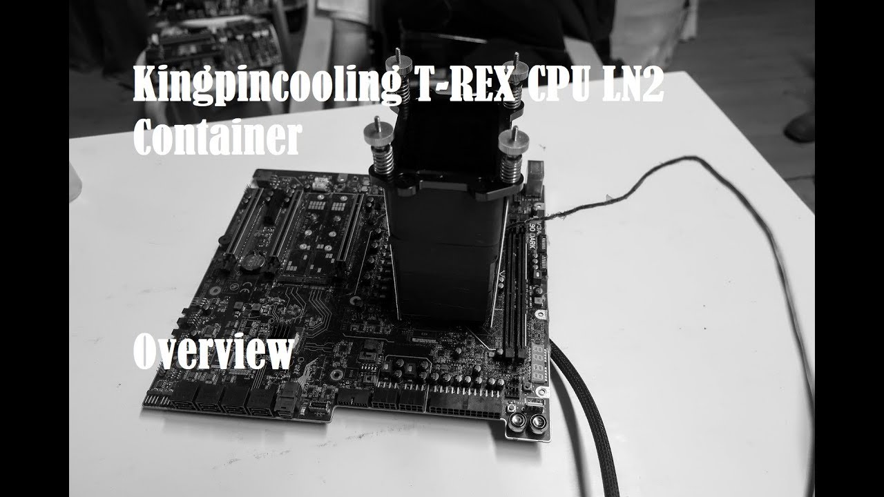 Kingpincooling T-REX CPU Liquid Nitrogen Container Overview - YouTube
