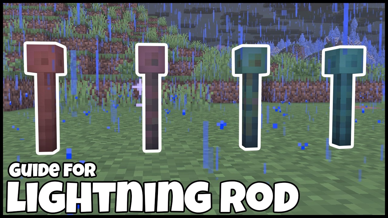 Minecraft LIGHTNING ROD GUIDE - YouTube
