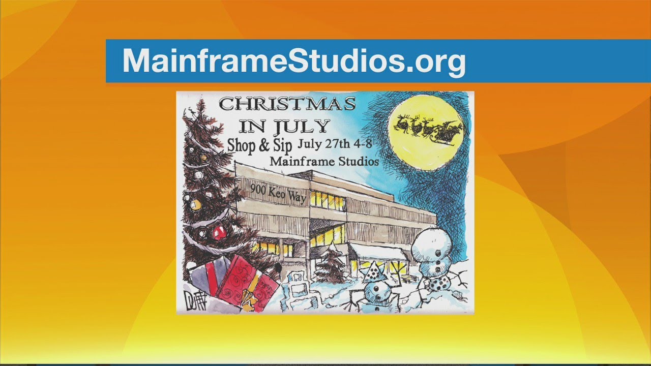 Mainframe Studios Christmas in July Shop and Sip - YouTube