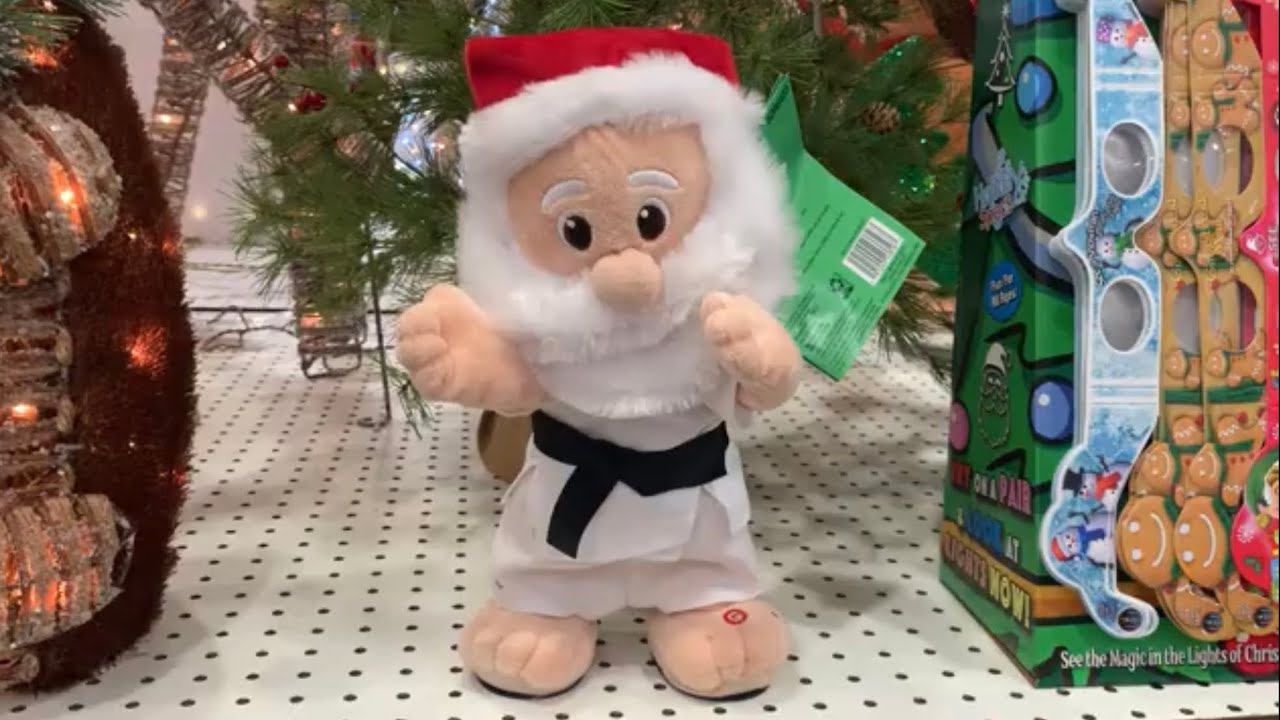 Gemmy animated Karate Santa - YouTube