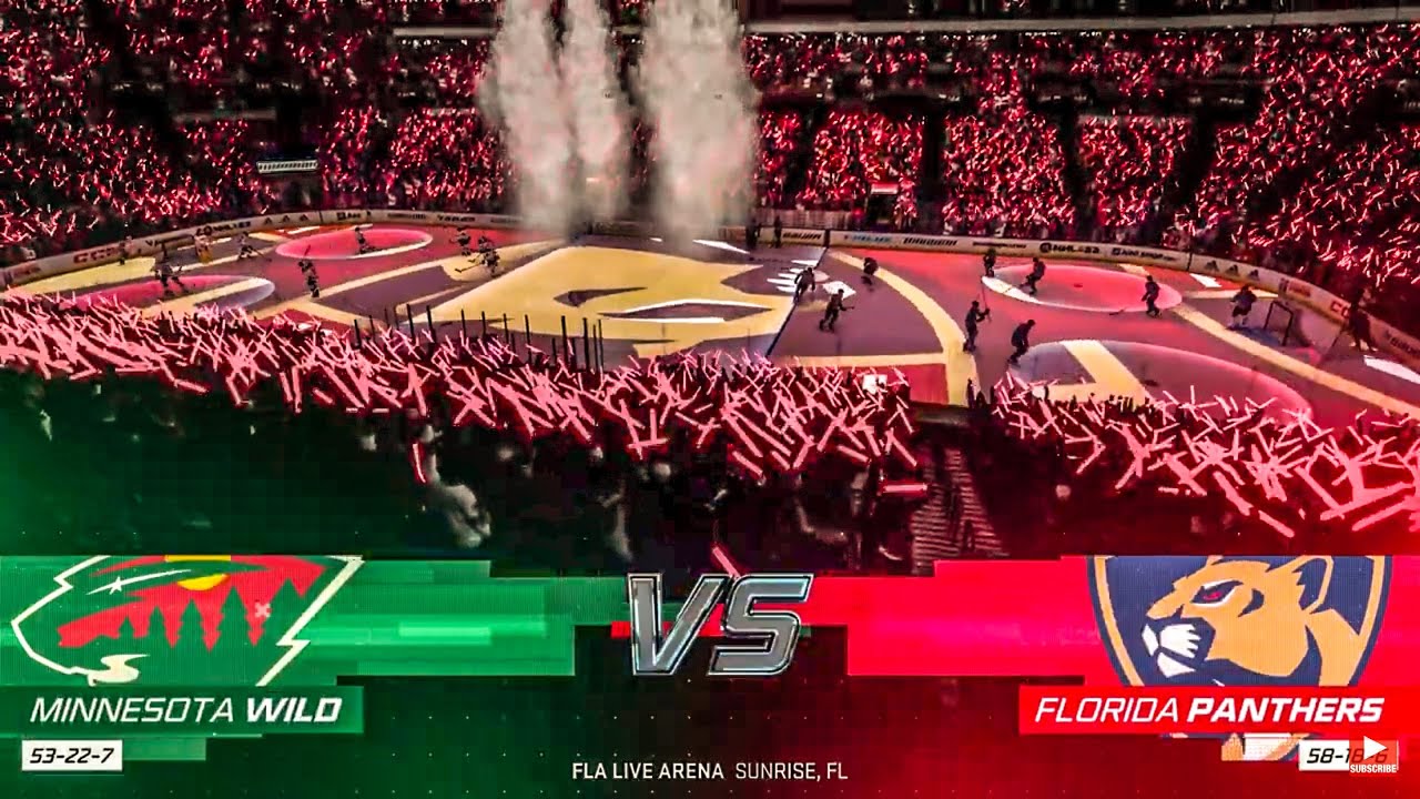 Minnesota Wild vs Florida Panthers 1/21/2023 NHL 23 Gameplay - YouTube
