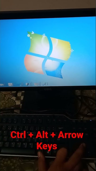 ctrl + Alt + arrow keys in keyboard, keyboard shortcuts for change display, #Shorts - YouTube