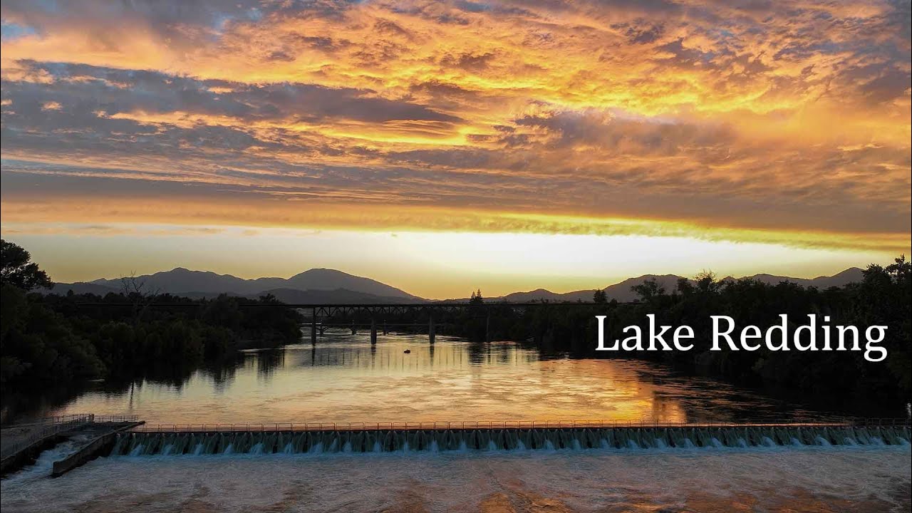 Sunset Time Lapse of Lake Redding on the Sacramento River taken from ...
