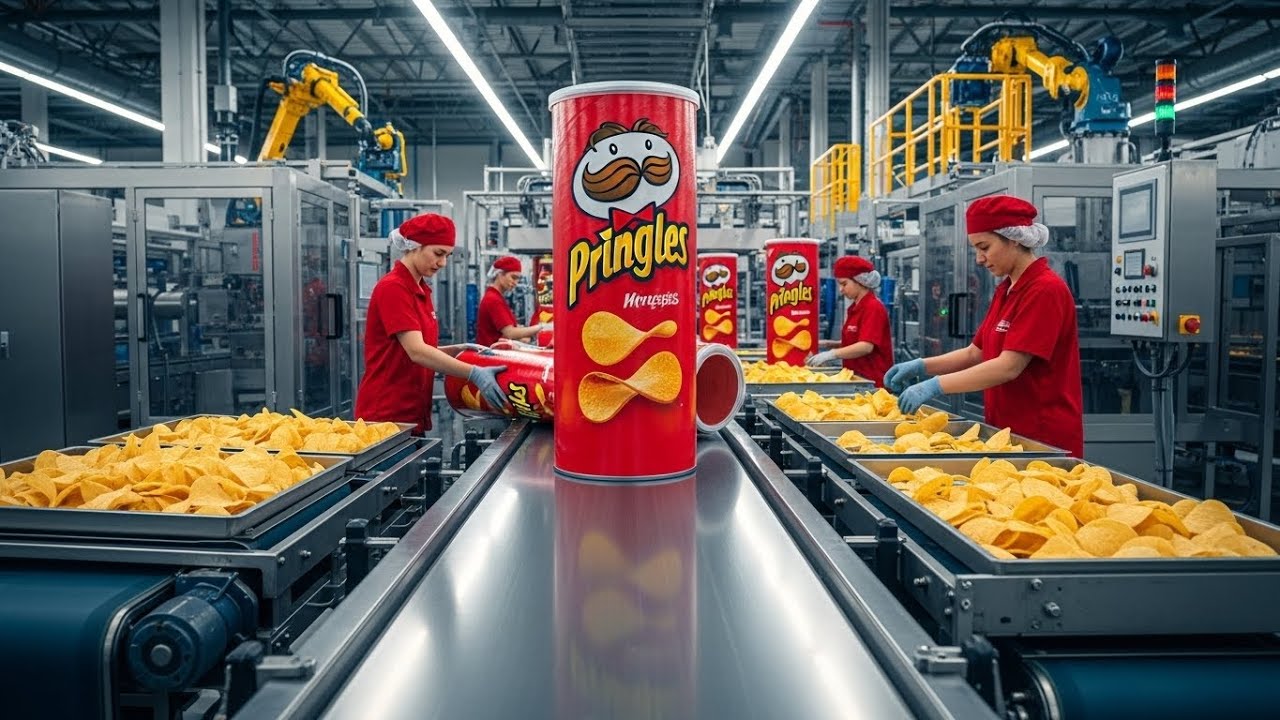 Inside the Pringles Factory: Giant Machines Making Perfectly Stacked ...