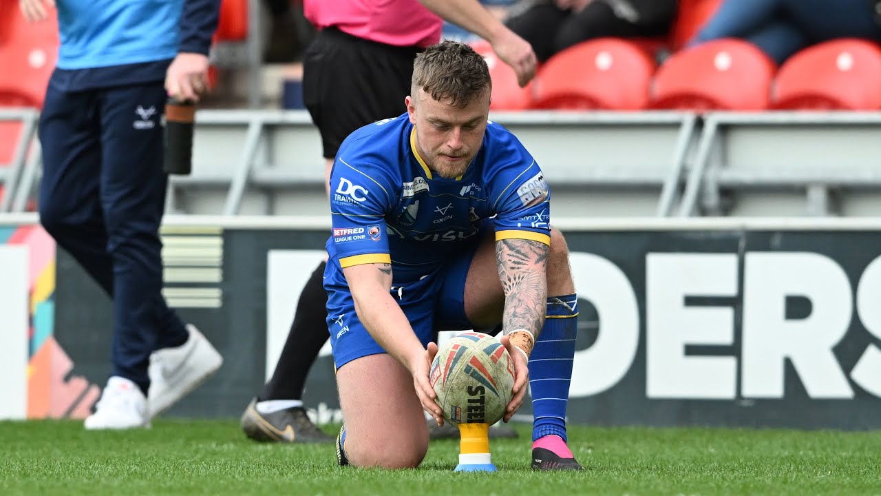 Connor Robinson on beating Workington Town in the Challenge Cup - YouTube