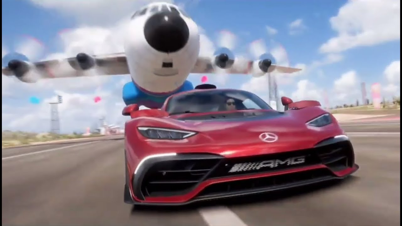 Forza Horizon 5 Next Gen - Racing A Plane In The Mercedes-AMG One - YouTube