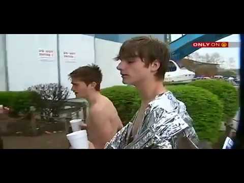 High winds rough water overturn rowing crews boat in Allegheny River ...