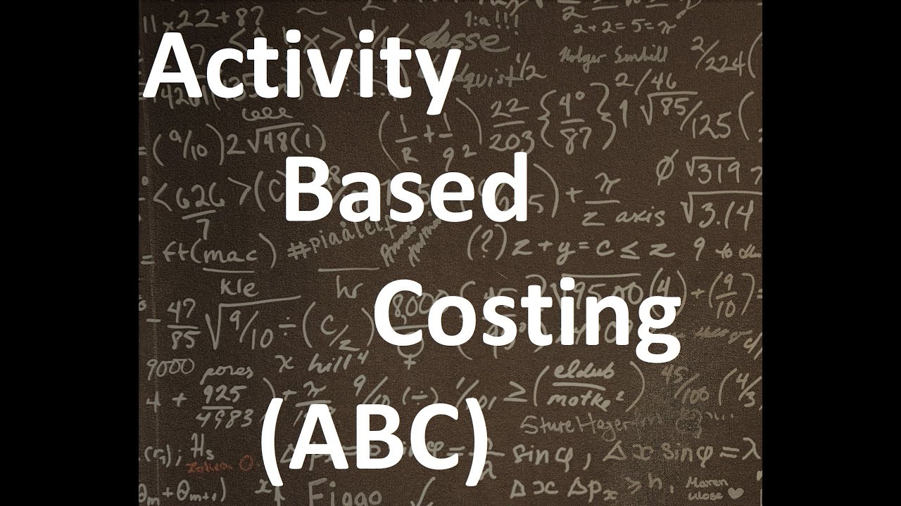 Activity based costing (ABC) - YouTube