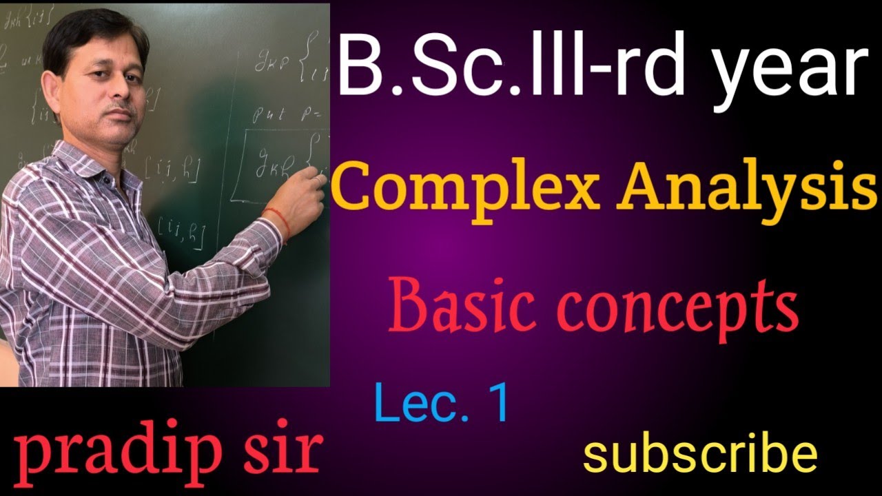 B.Sc.lllrd year Maths.//Lec.1 Complex Analysis. - YouTube