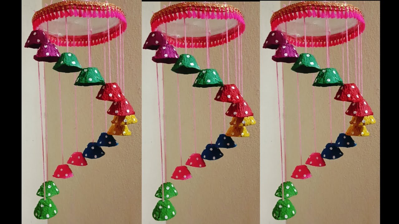 2 Amazing Home Decor Craft making with Waste Meterial//Jhumar Making ...