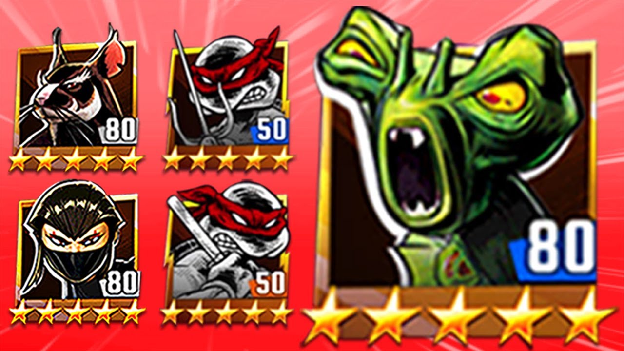 TMNT Legends Snakeweed, Karai, Raph Original, Donnie Original, Splinter ...