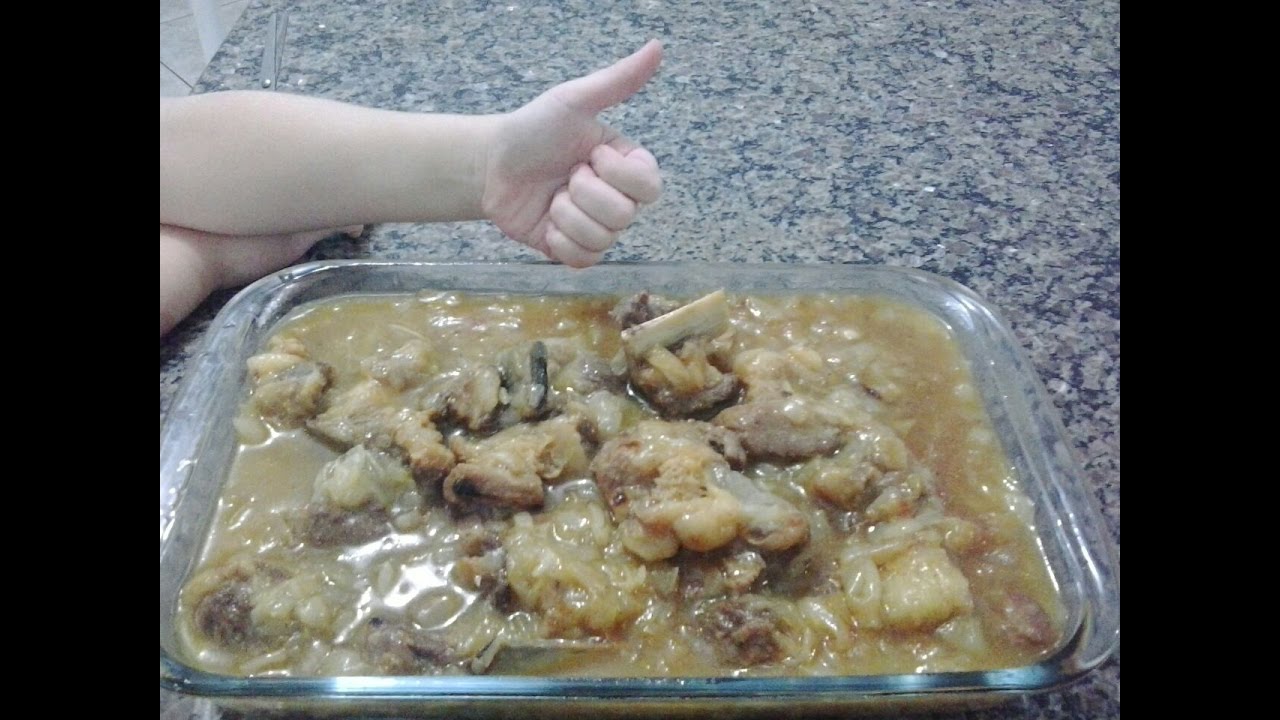 Receita: Costela de vaca cozida com cebola na panela de pressão. - YouTube